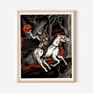 Headless Horseman 8x10 Sleepy Hollow Art Print - Etsy