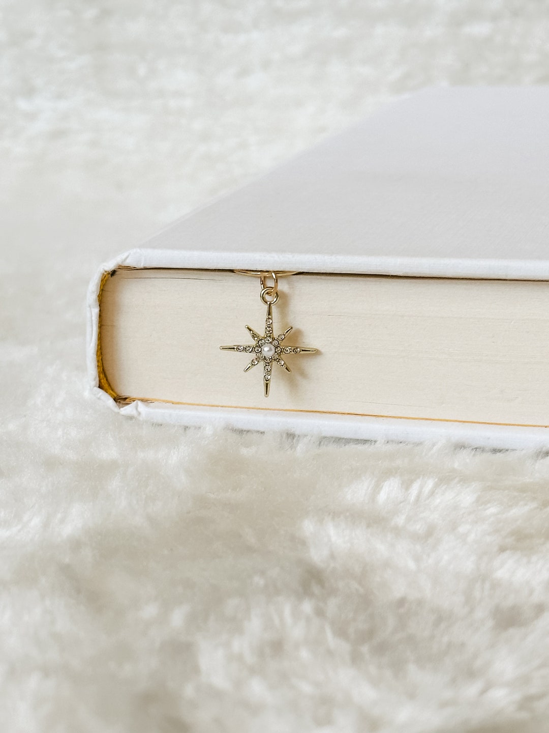 Gold Star Charm Paperclip Bookmark, Star Bookmark, Book Club Gift ...