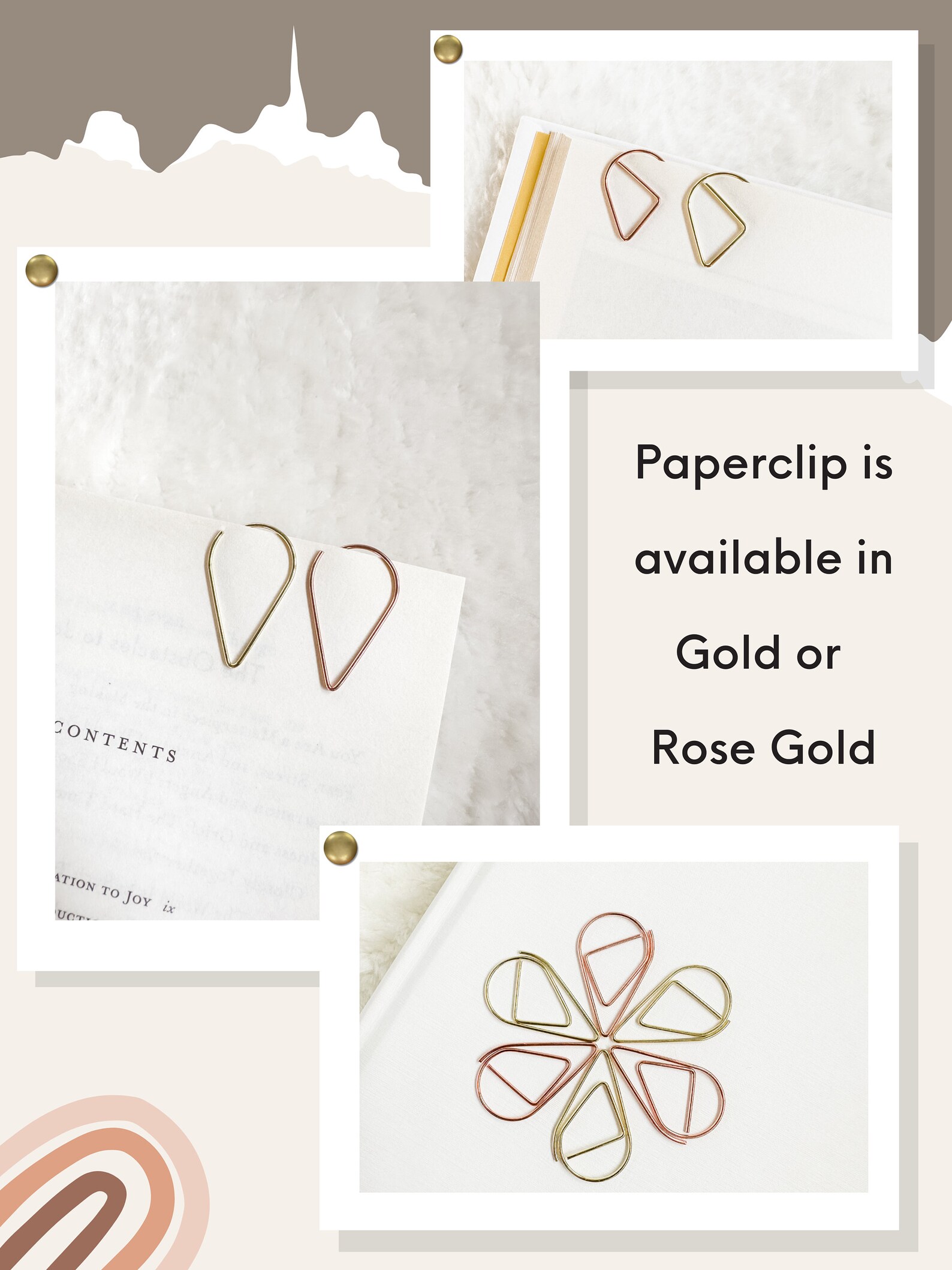 Tulip Butterfly Bookmark Paperclip, Butterfly Charm, Flowers and ...