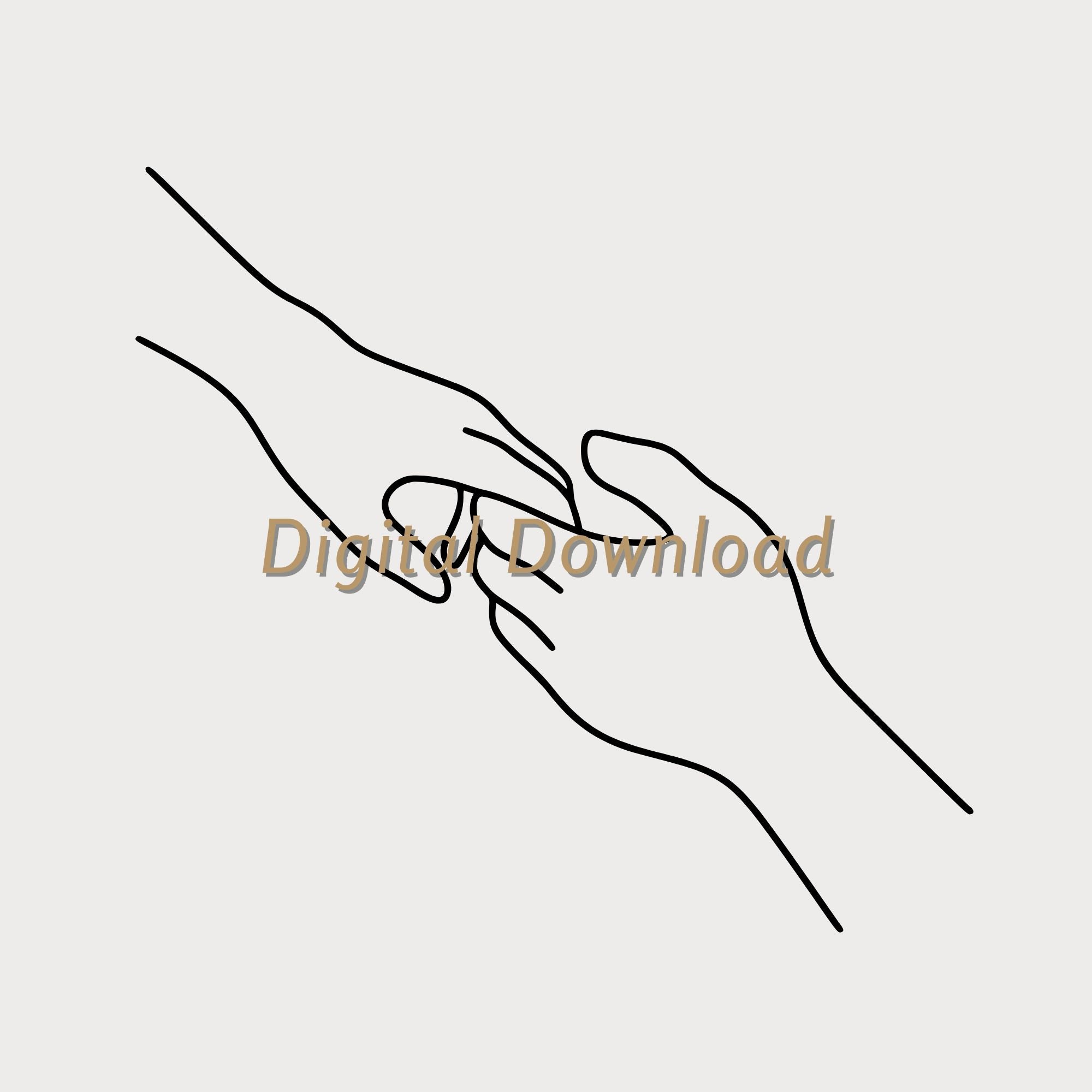 Minimal Line Drawing, Holding Hands Png Bundles, Couple Line Drawing ...