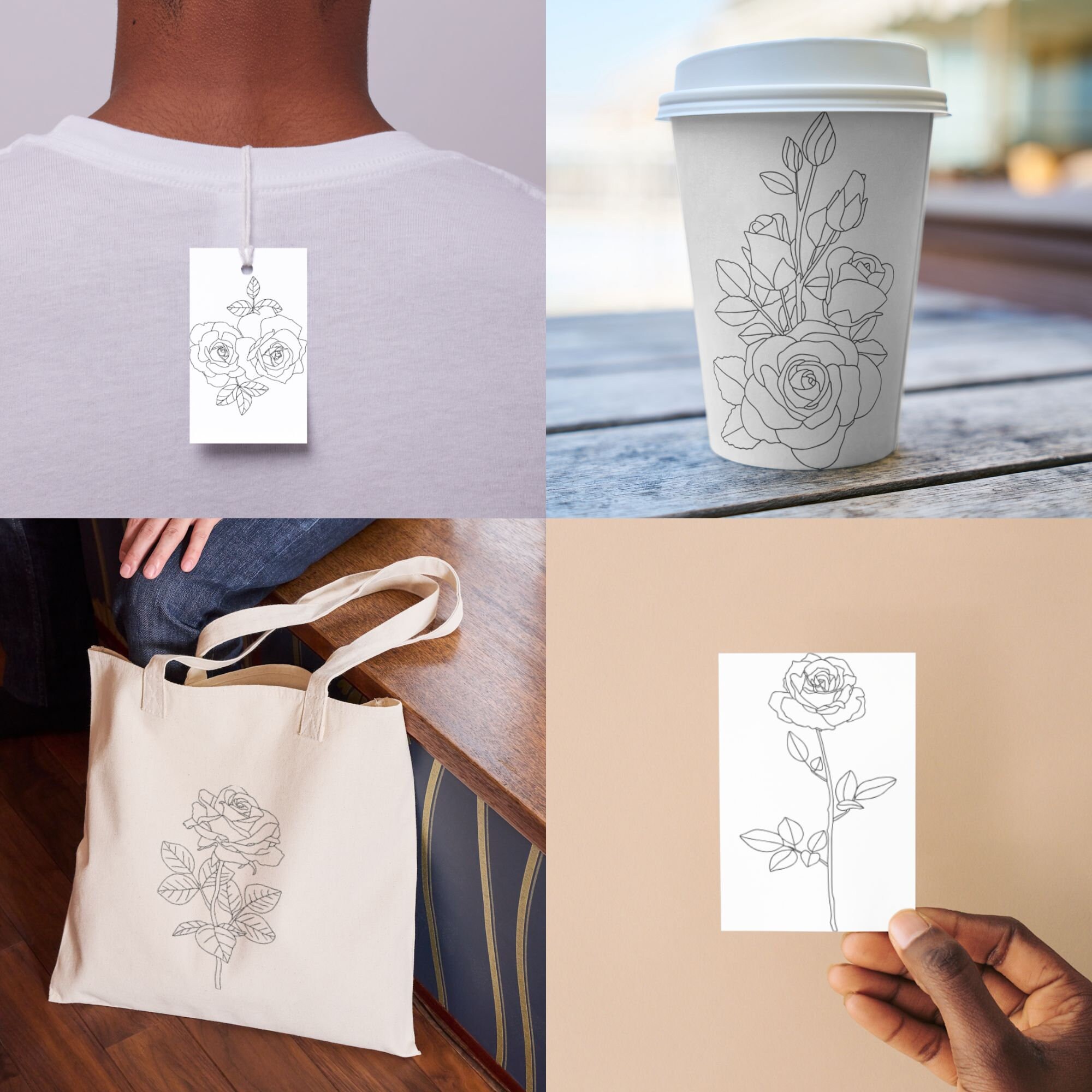 Rose Png Clip Art, Minimal Rose Png, White Rose Png, Rose Clipart ...