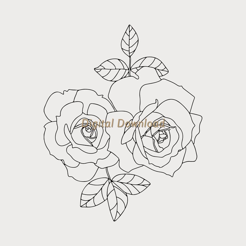 Rose Png Clip Art, Minimal Rose Png, White Rose Png, Rose Clipart ...