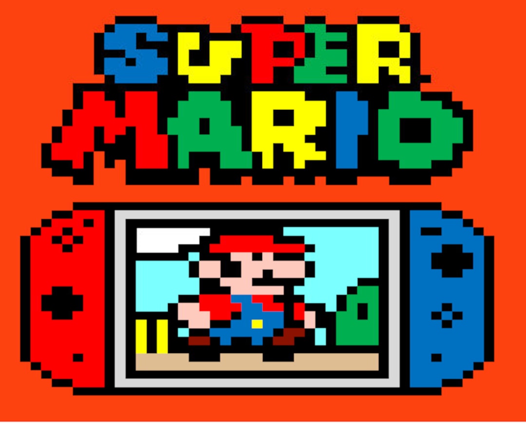 Latch Hook Kit DIY Super Mario 12 Inches X 12 Inches - Etsy