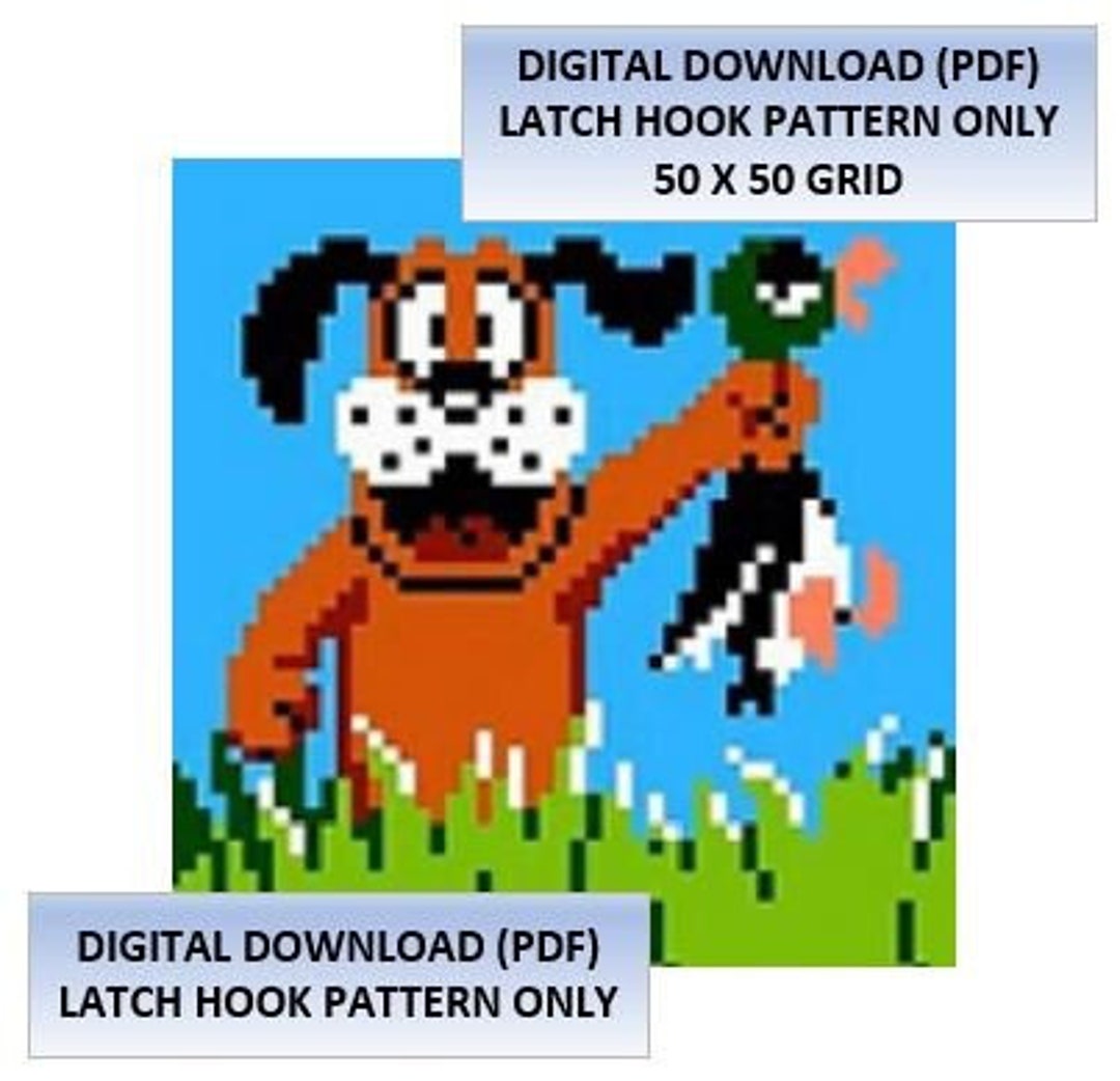 DIGITAL DOWNLOAD Latch Hook Pattern in Pdf Format DIY - Etsy