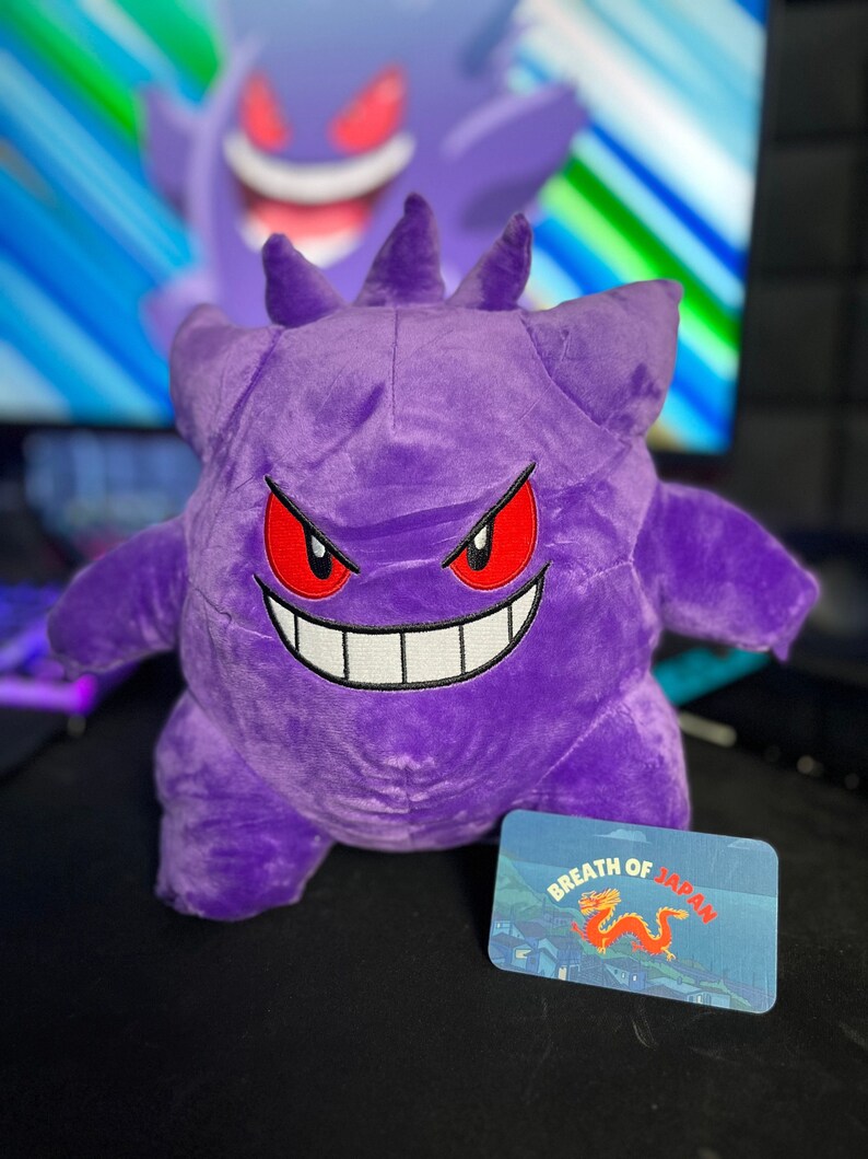 Pokemon Gengar Plush Toys Cute Anime Plushie Pokemon - Etsy