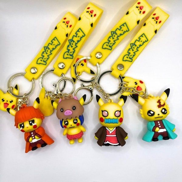 Pikachu Keychains Pikachu - Etsy