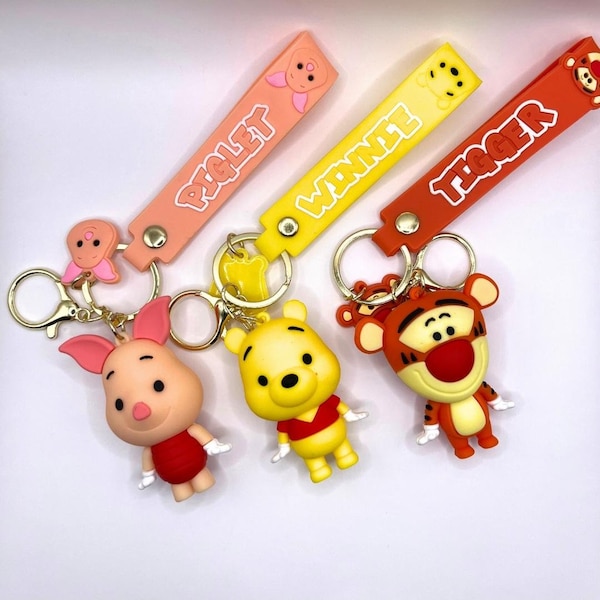 Winnie the Pooh Keychain - Etsy