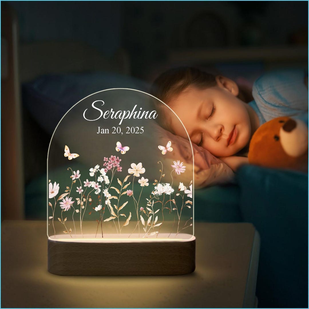 Custom Night Lights for Kids, Birthday Gifts, Baptism Gifts, Unique ...