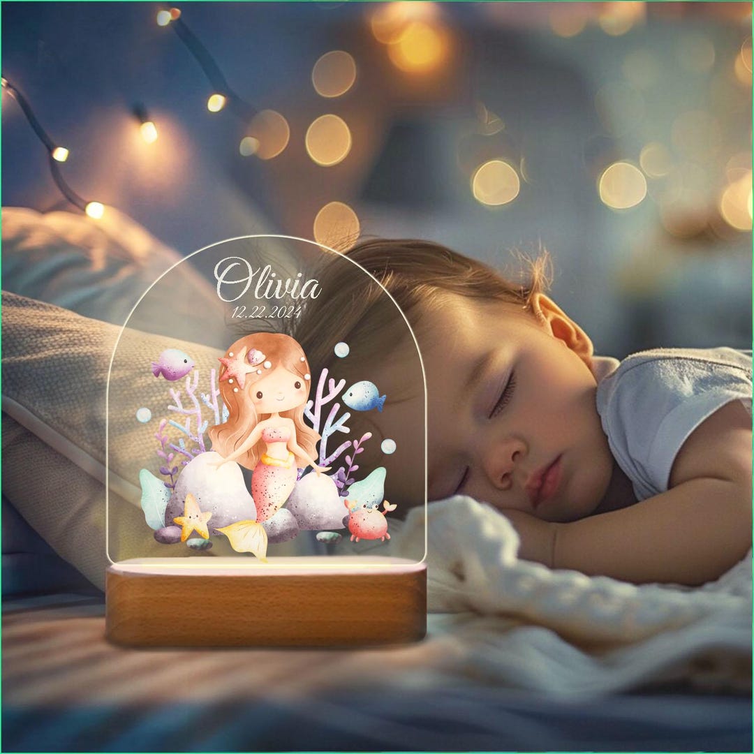 Custom Night Lights for Kids, Birthday Gifts, Baptism Gifts, Nursery ...