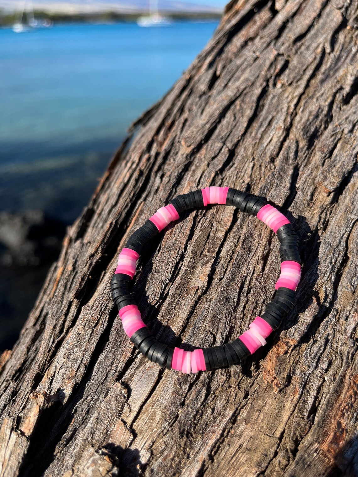 Neon Pink Bracelet - Etsy