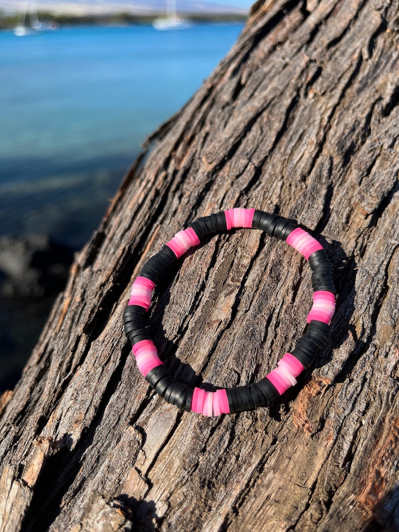 Neon Pink Bracelet - Etsy