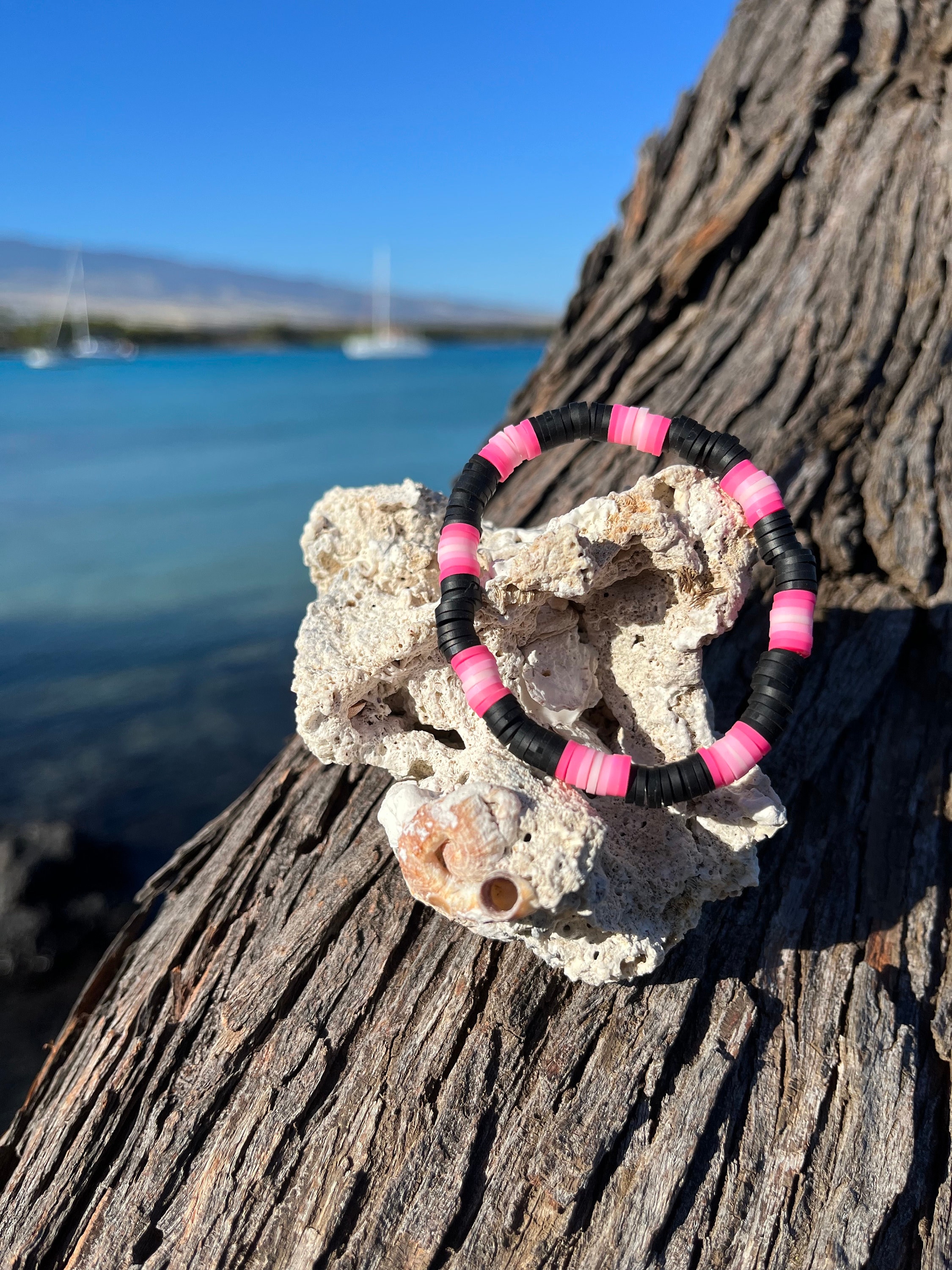 Neon Pink Bracelet - Etsy