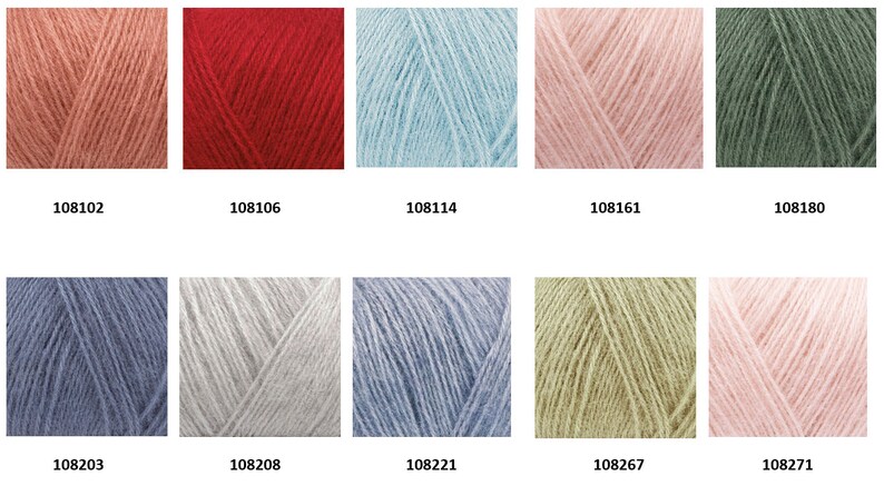Troyarn Angora Love %20 Wool, 80 Acrylic Thread Crochet Lace Weight 1 ...