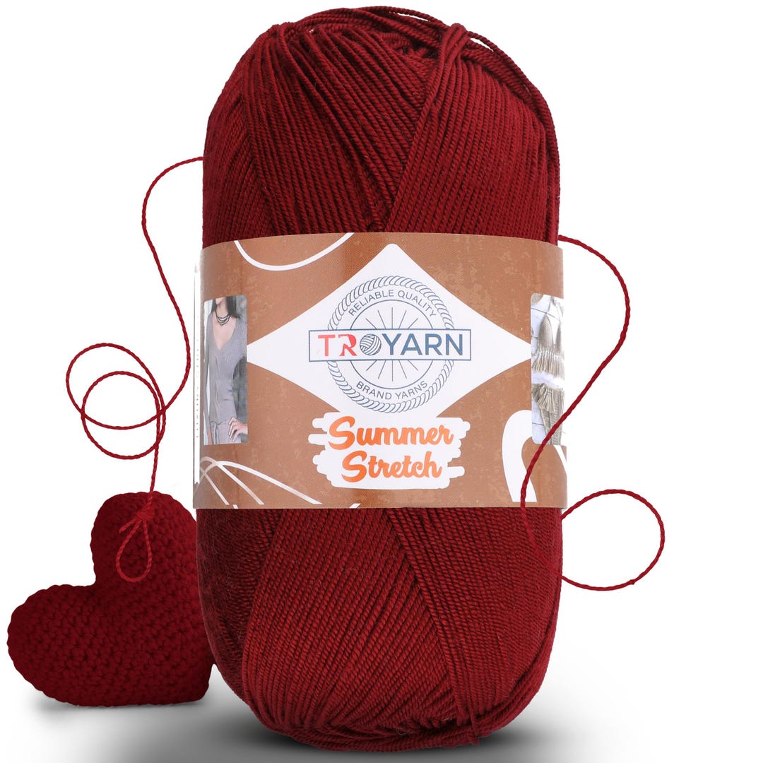 Troyarn Summer Stretch, Silky Effect Hand Knitting Crochet, 100% ...
