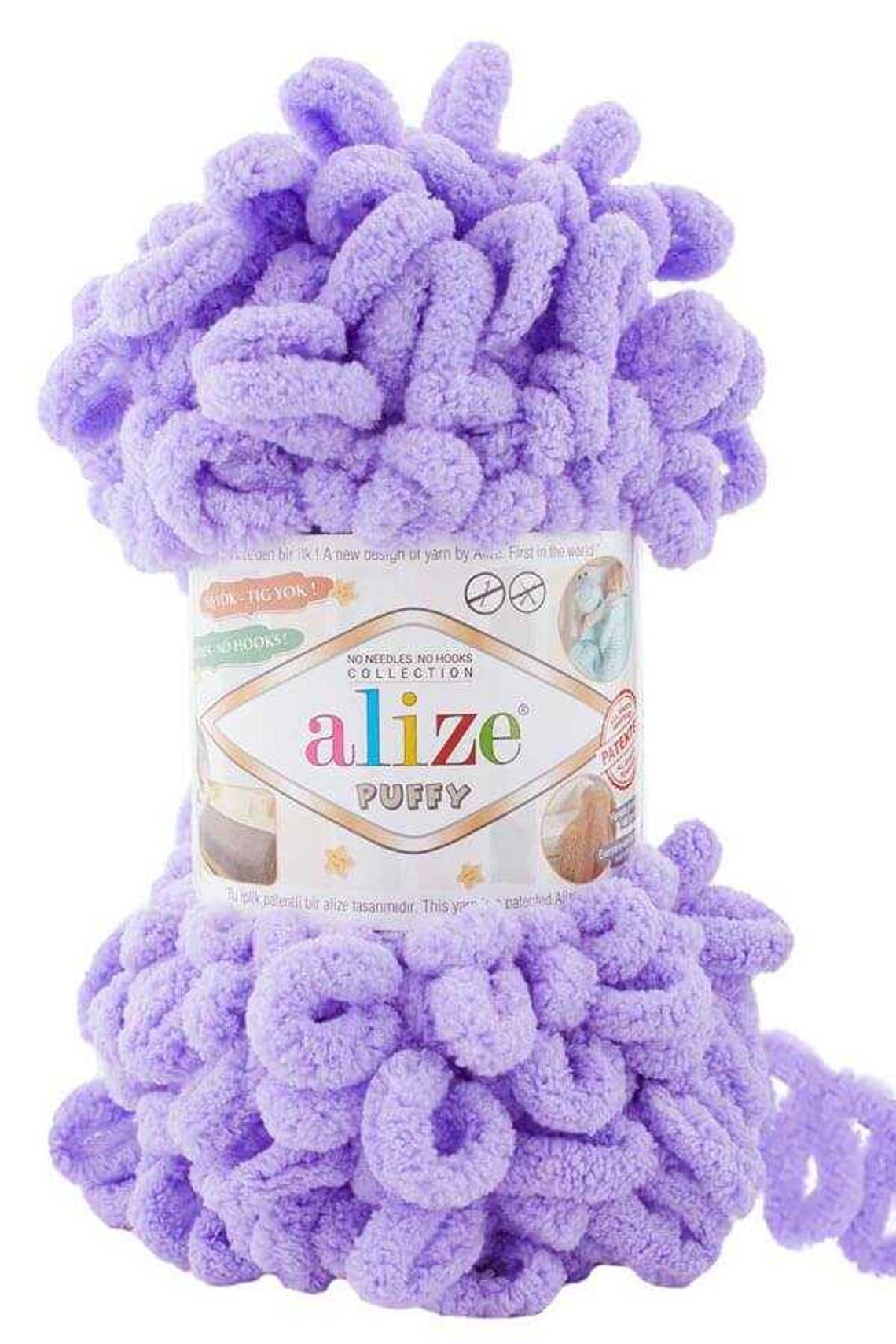 Alize Puffy, Polyester Yarn, Knitting Yarn,baby Yarn, Stretch Yarn ...