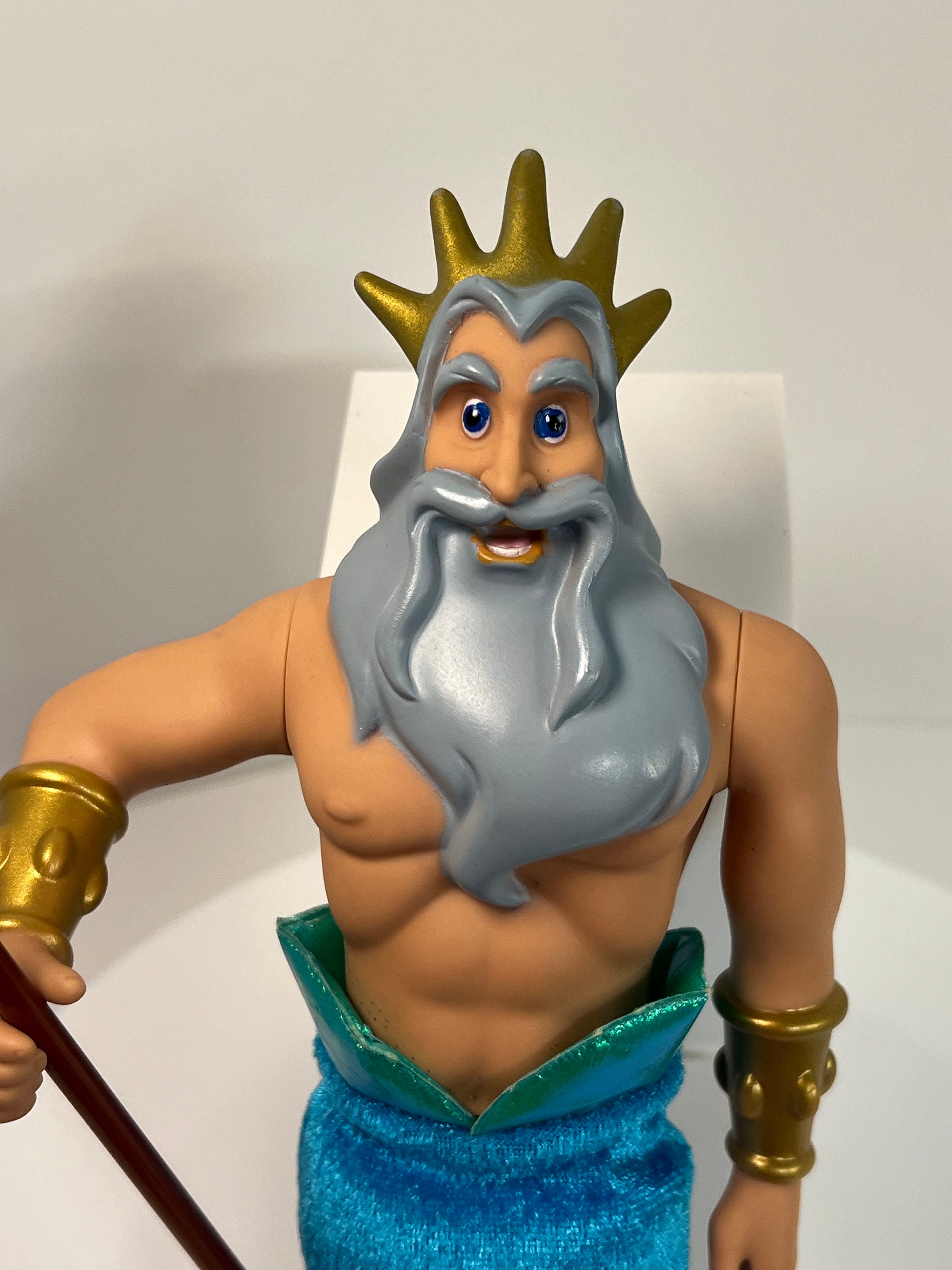 Disney the Little Mermaid King Triton Doll Rare - Etsy