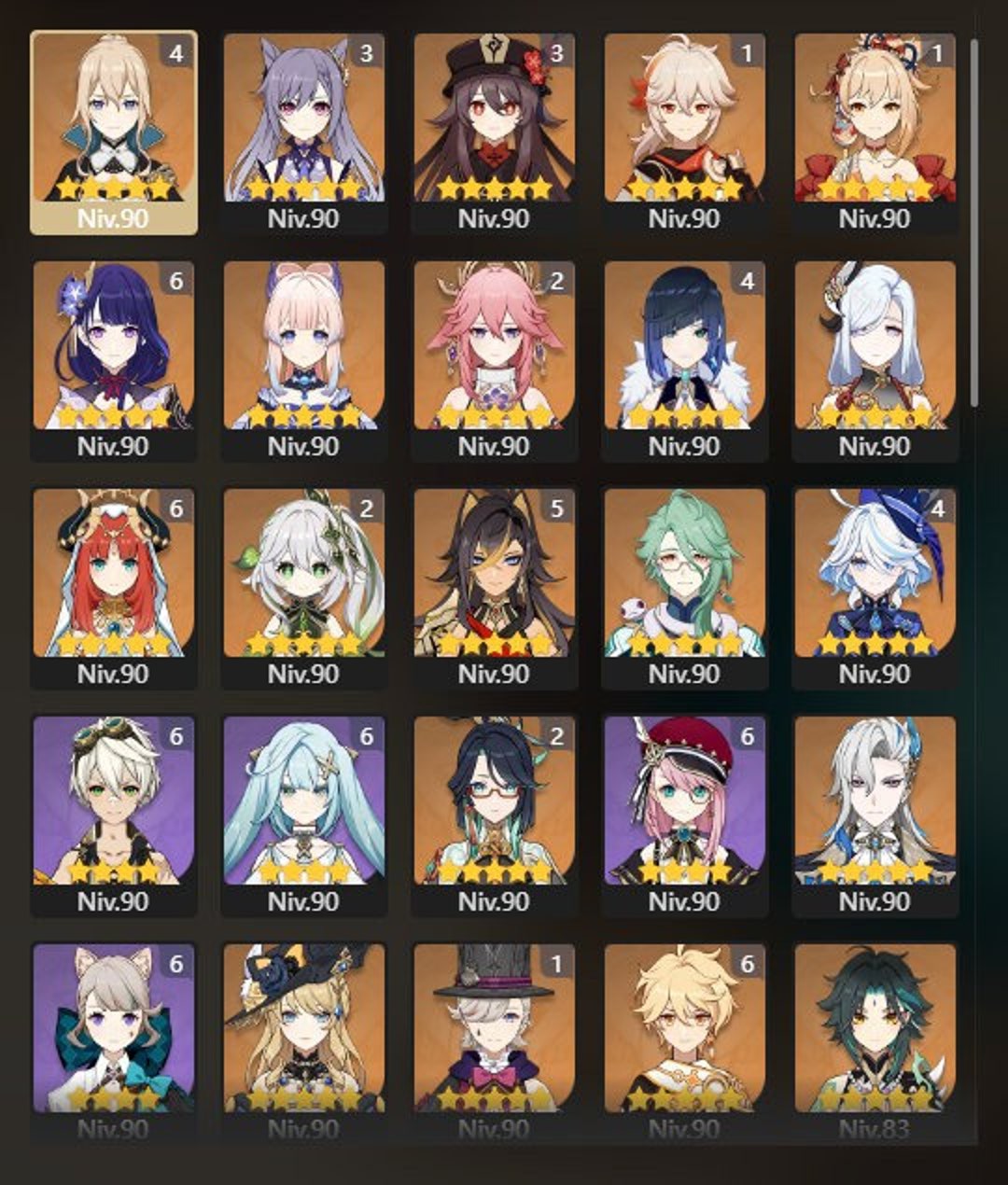 Genshin Impact AR60 EU Account, C6 Raiden Shogun, C6 Nilou and Much ...