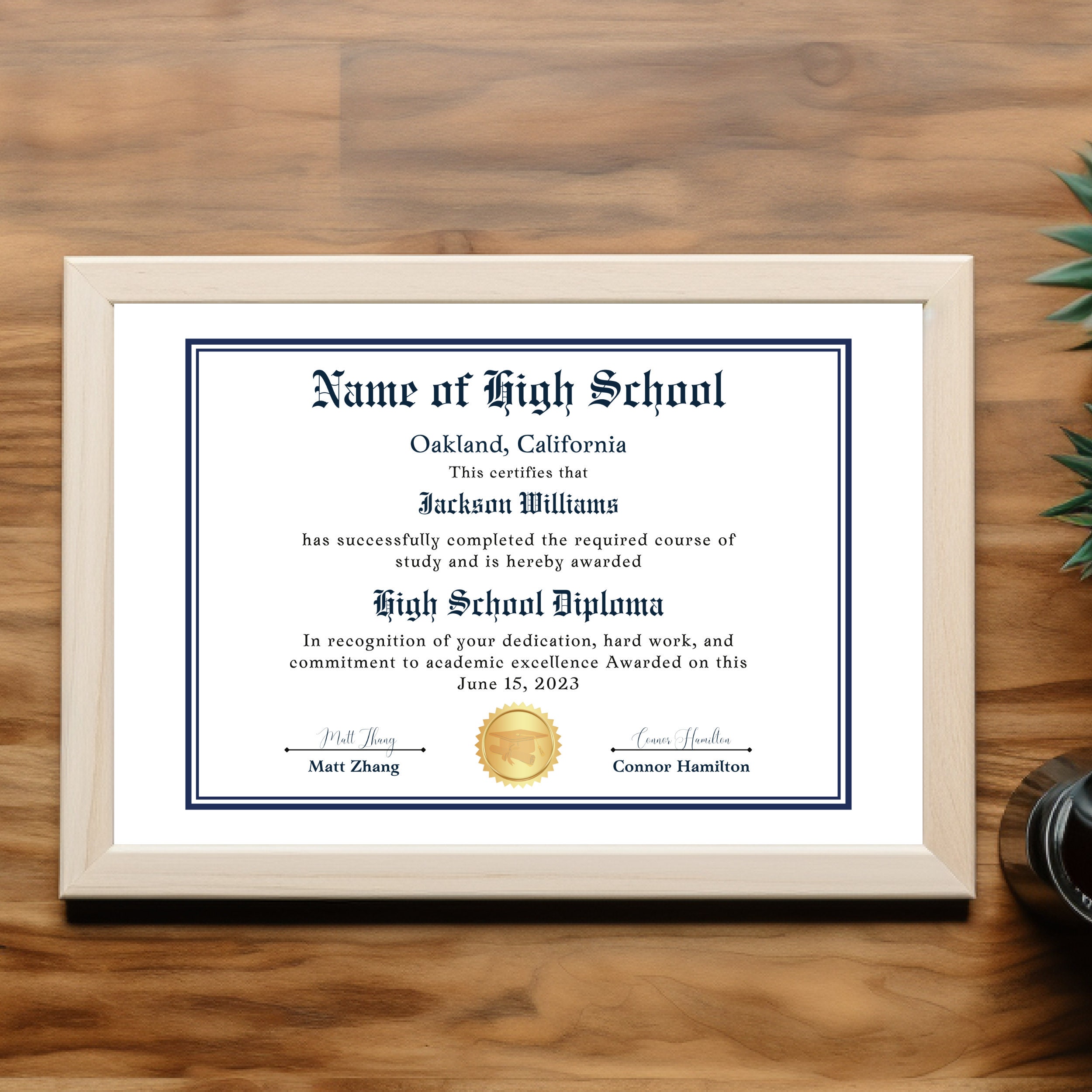 Homeschool Diploma Template Editable Fake Diploma Template - Etsy