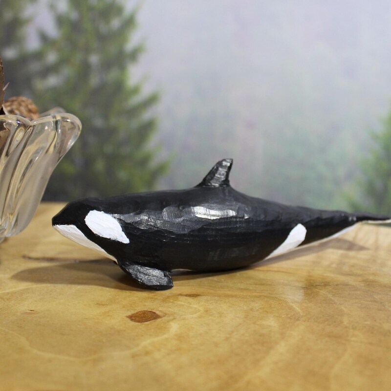 Orca Wood Carving - Etsy