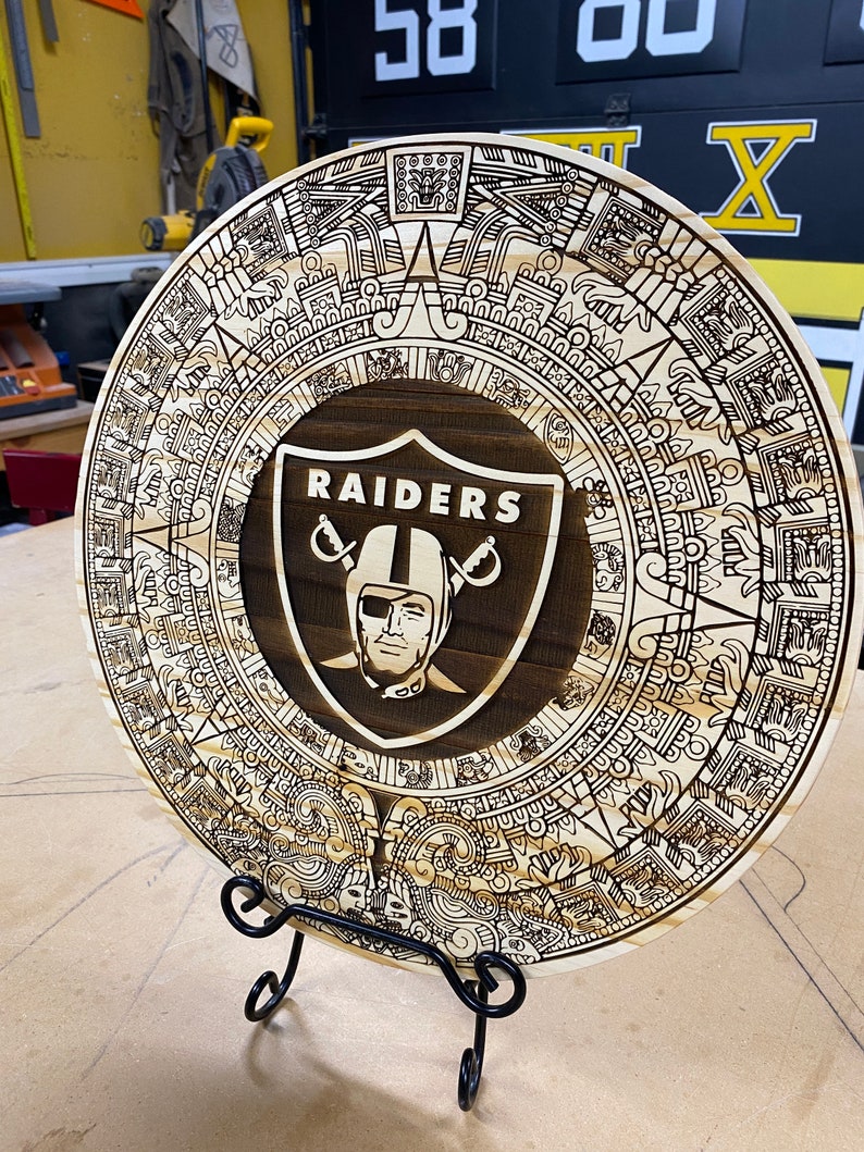 Raiders Aztec Calendar - Etsy