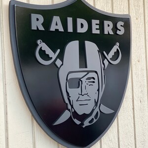Raiders Blacked Out Led Sign - Etsy