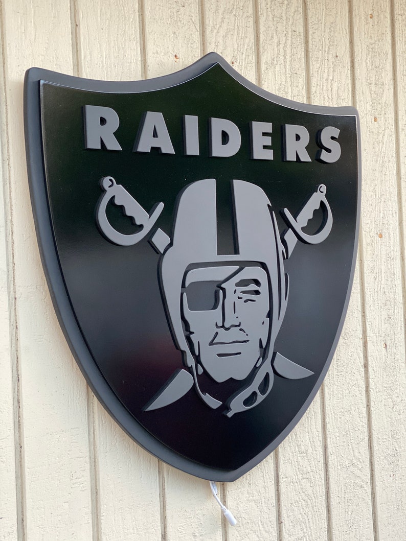 Raiders Blacked Out Led Sign - Etsy