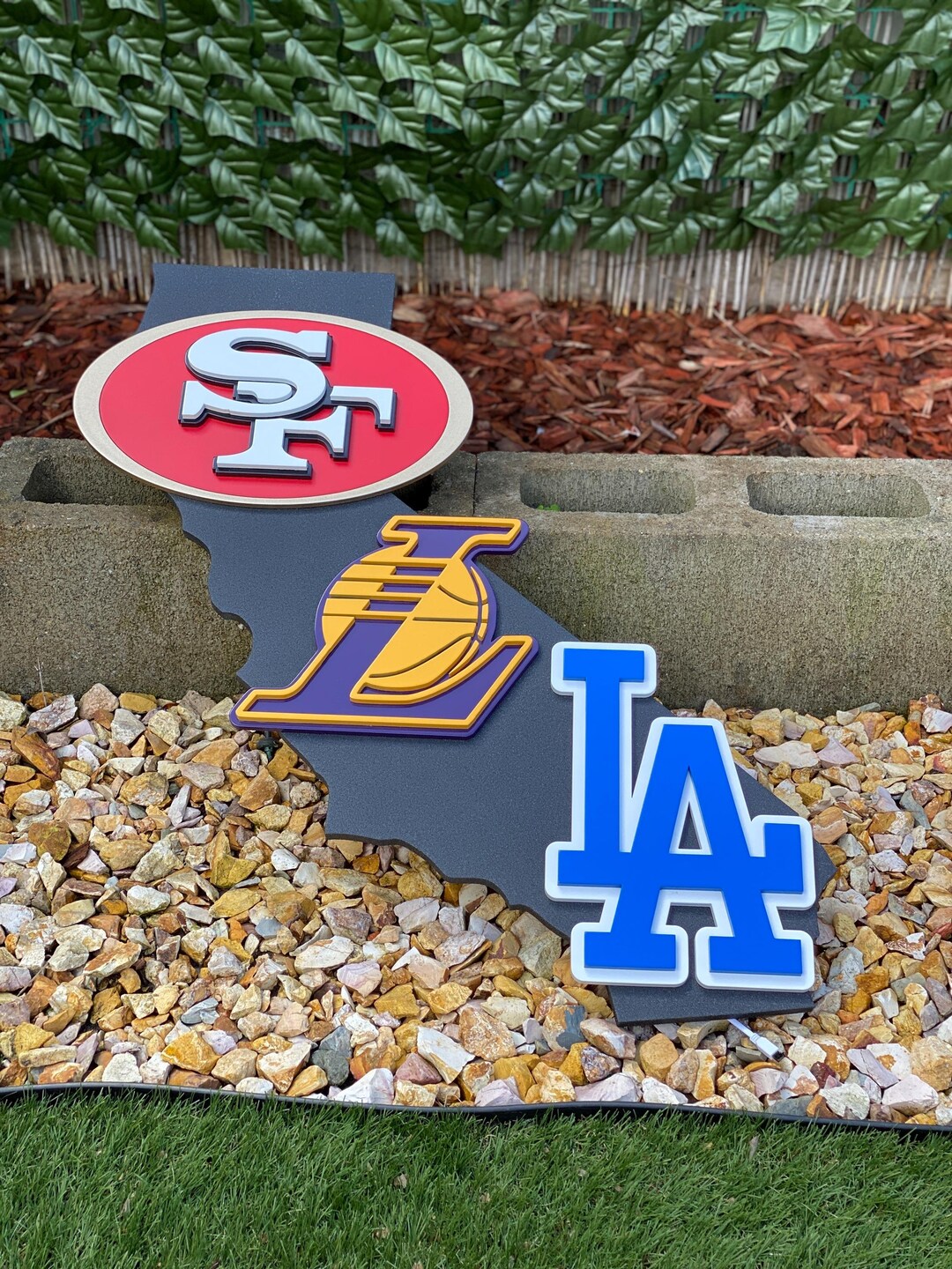 California State With 3 Logos - Etsy