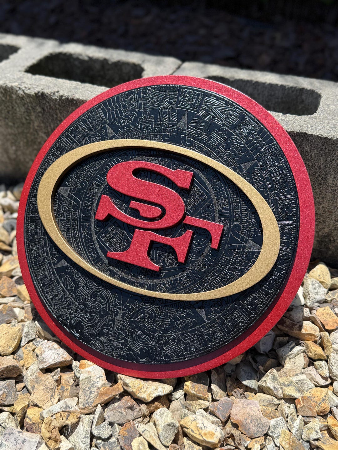 12” 49ers Logo on Aztec Calendar - Etsy