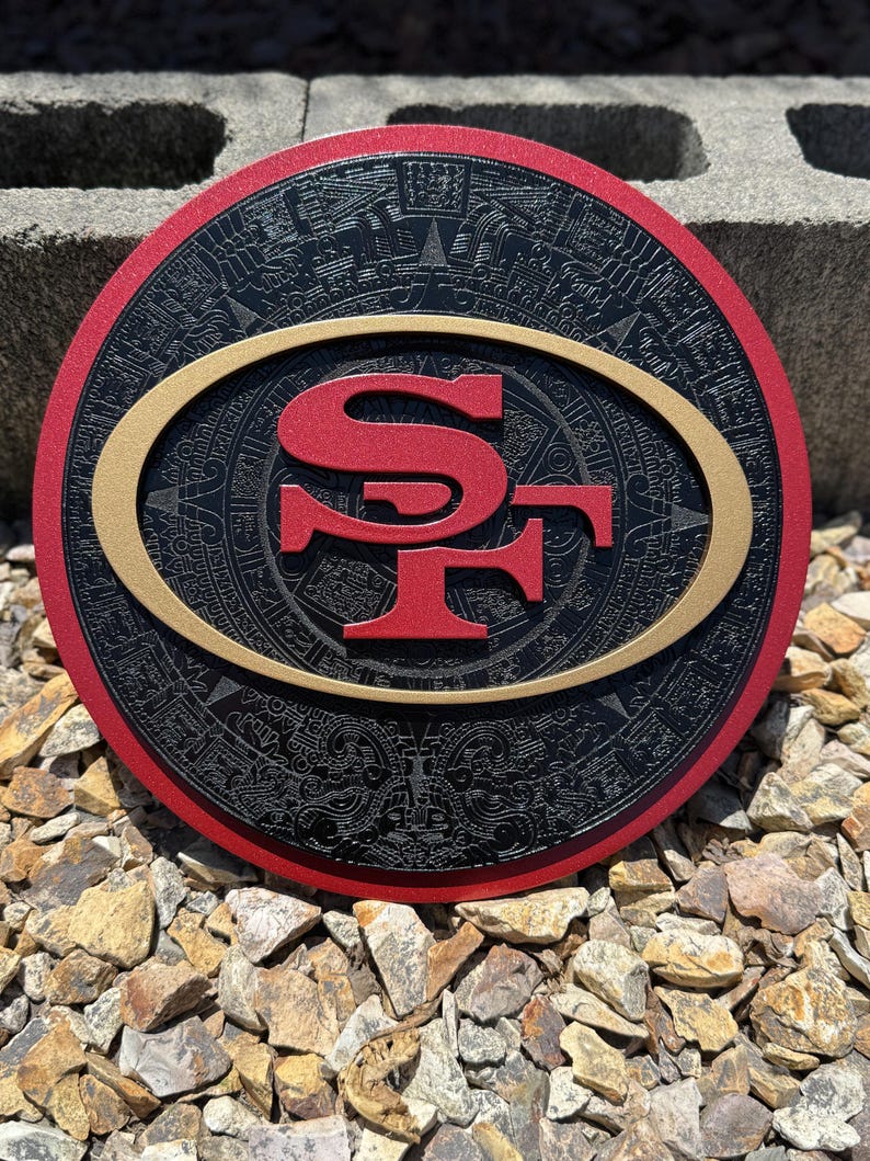 12” 49ers Logo on Aztec Calendar - Etsy