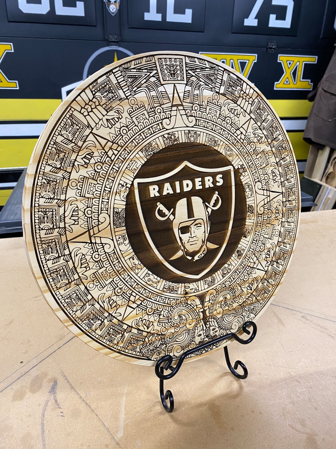Raiders Aztec Calendar - Etsy