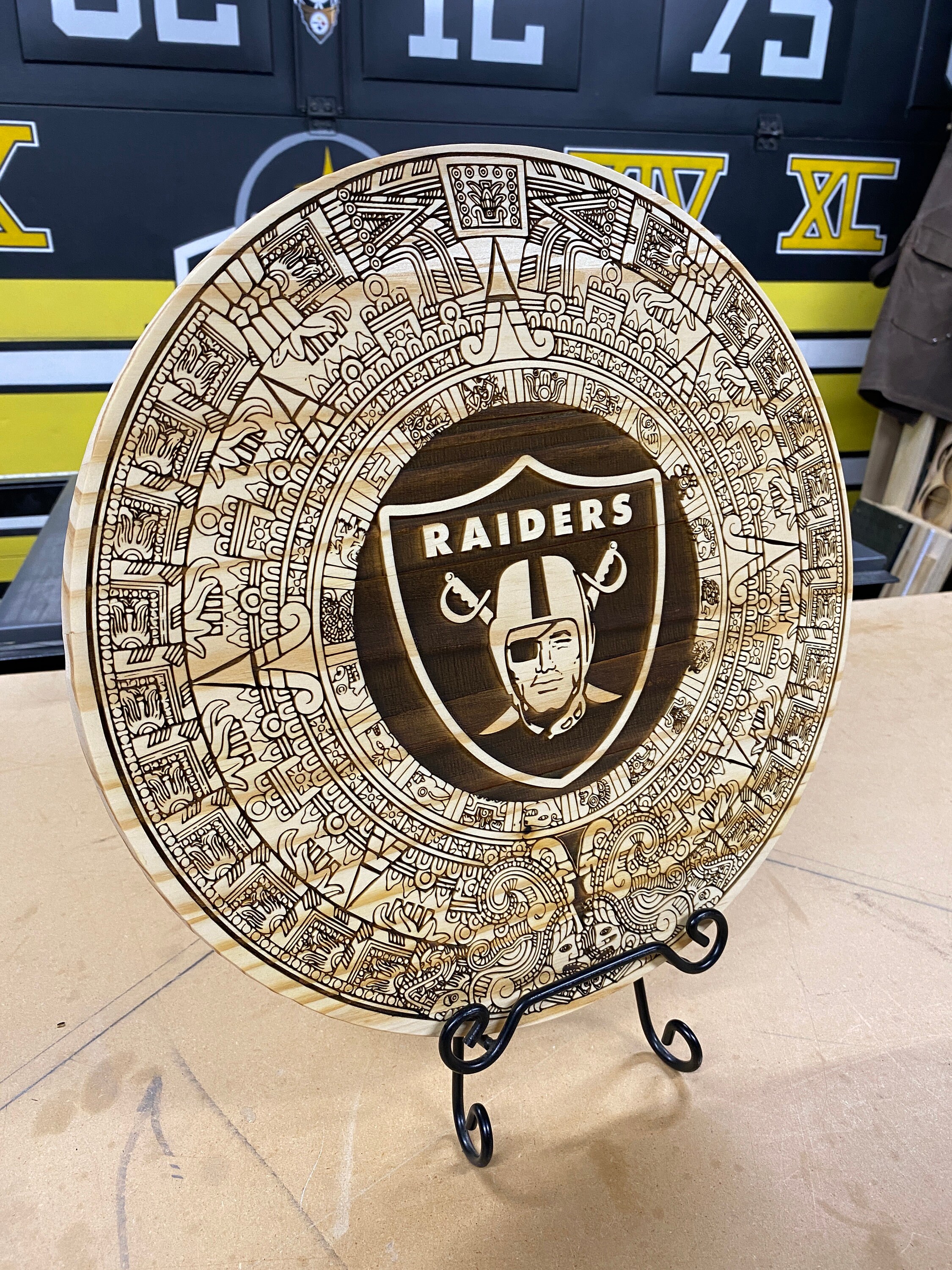 Raiders Aztec Calendar - Etsy