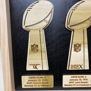 Pittsburgh Steelers Super Bowl Trophy Sign - Etsy