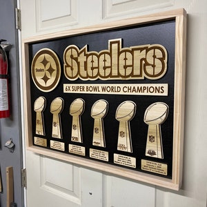 Pittsburgh Steelers Super Bowl Trophy Sign - Etsy