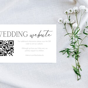 Wedding Website Template Card QR Scan Template for Wedding Website the ...