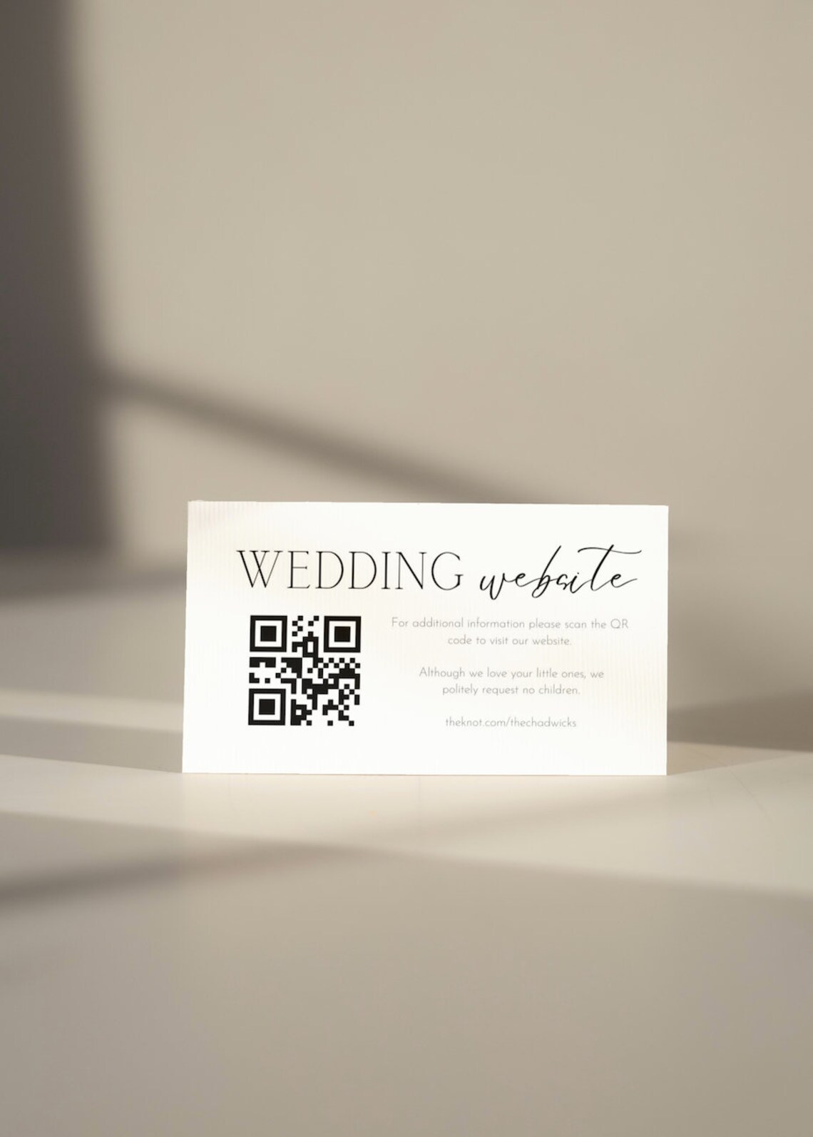 Wedding Website Template Card QR Scan Template for Wedding Website the ...