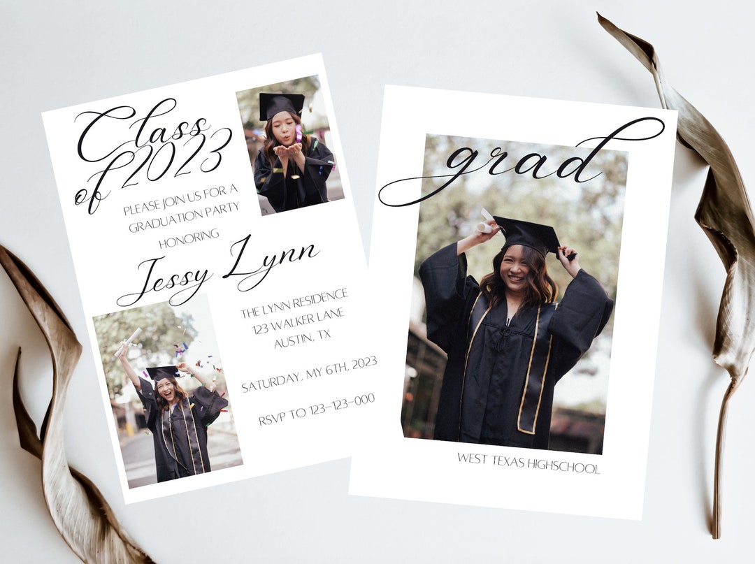 Graduation Invitation Instant Download Graduation Invitation 2023 ...