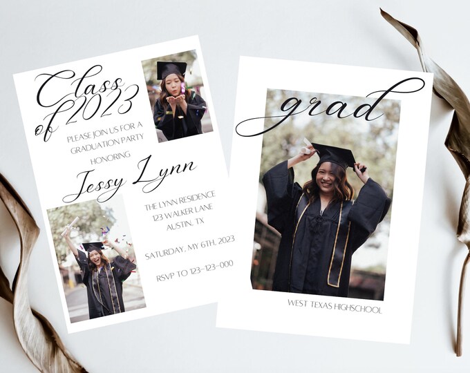 Graduation Invitation Instant Download Graduation Invitation 2023 ...