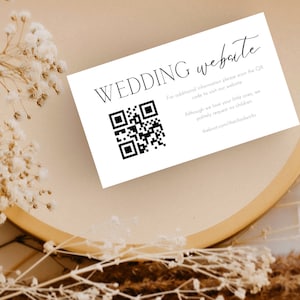 Wedding Website Template Card QR Scan Template for Wedding Website the ...