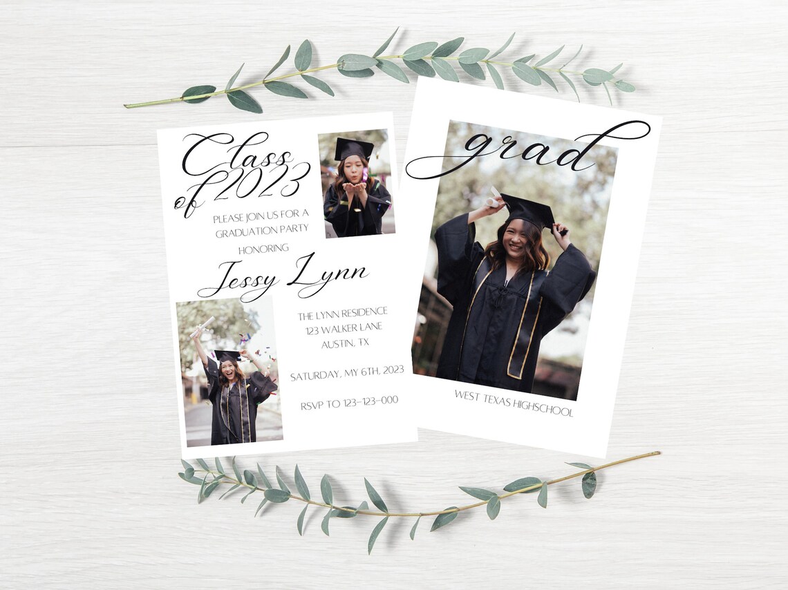 Graduation Invitation Instant Download Graduation Invitation 2023 ...