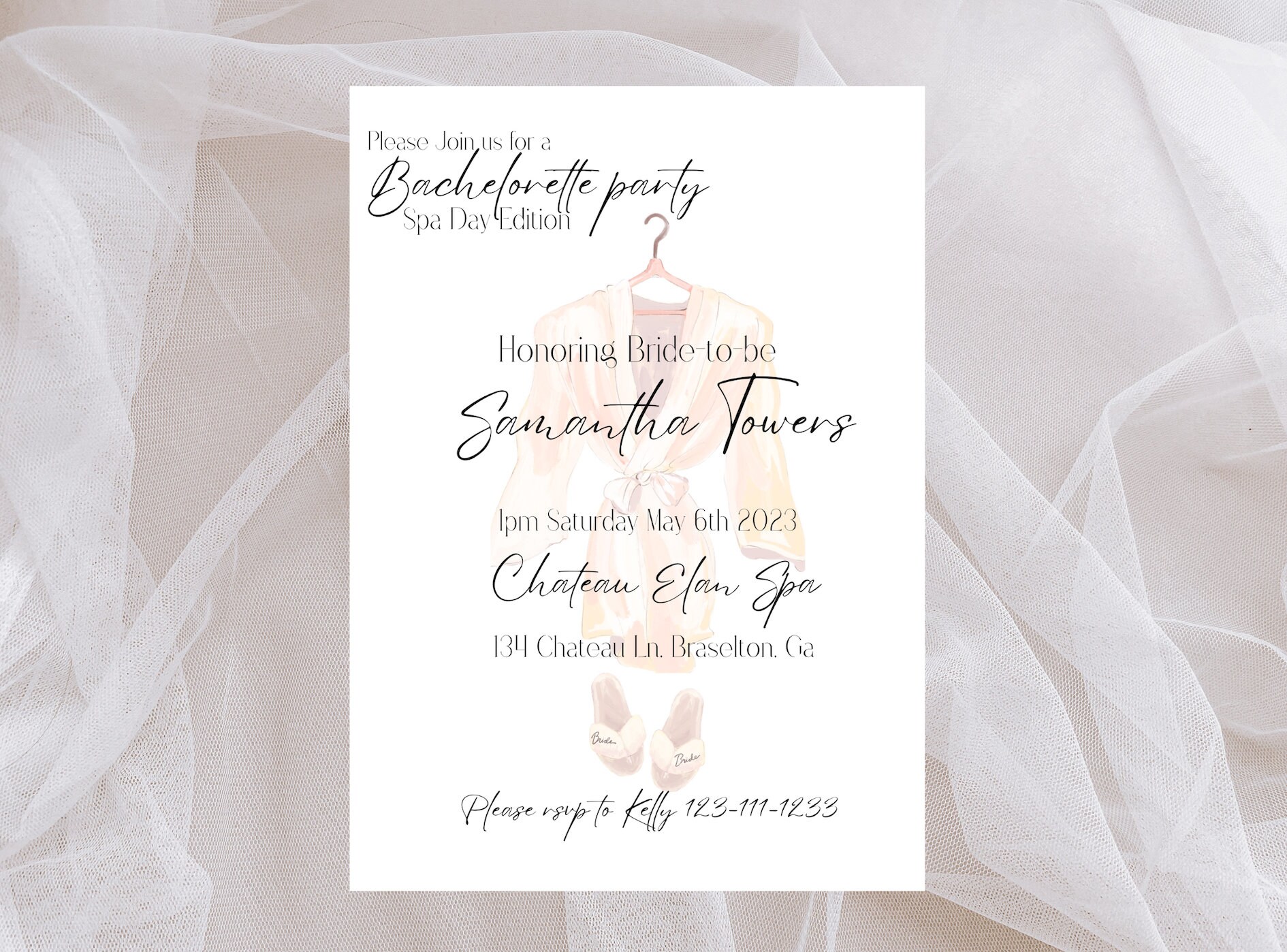Spa Bachelorette Bachelorette Party Invite Spa Party Invite - Etsy