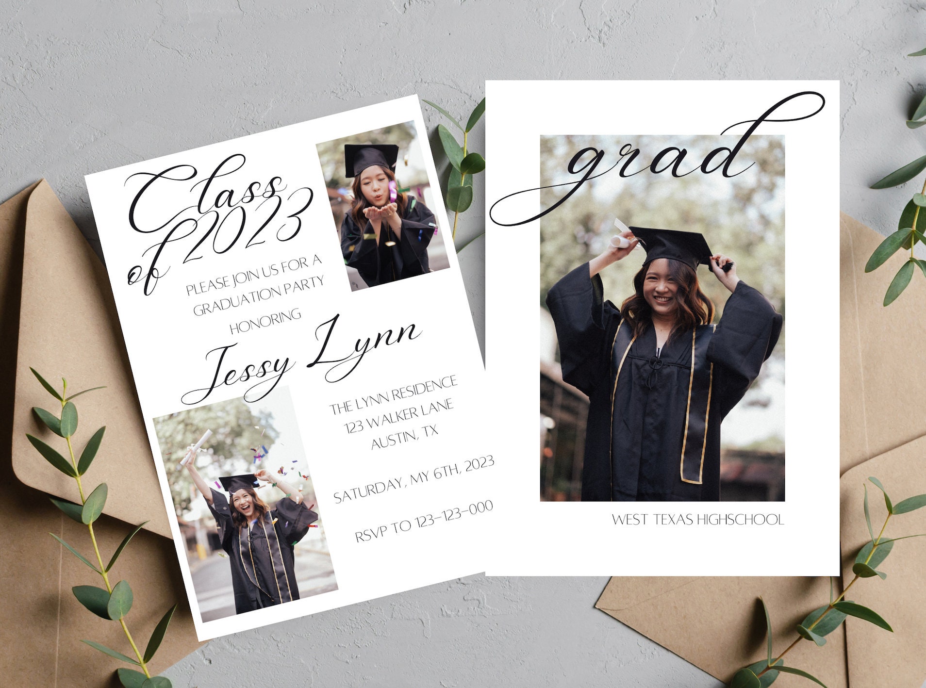 Graduation Invitation Instant Download Graduation Invitation 2023 ...