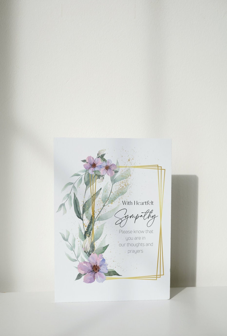 With Sympathy Printable Card Condolences Card Sympathy Cards Printable ...