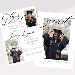 Graduation Invitation Instant Download Graduation Invitation 2023 ...