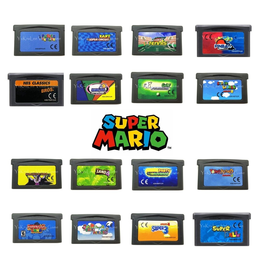 Super Marioo GBA Nintendo Gameboy Advance Games Repro - Etsy