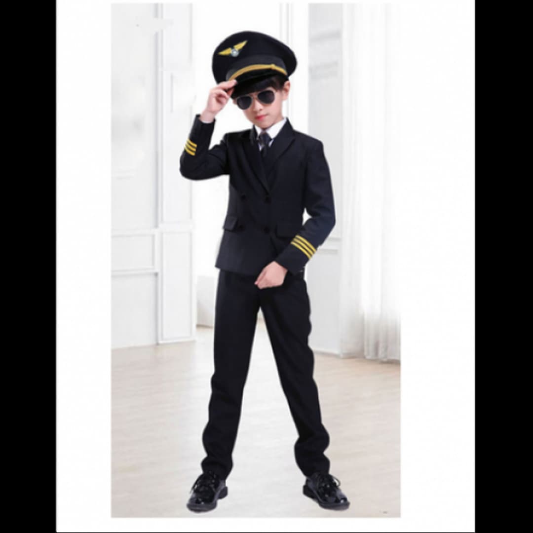 Lux Captain Pilot Costume for Boy Captain Pilot Costume - Etsy