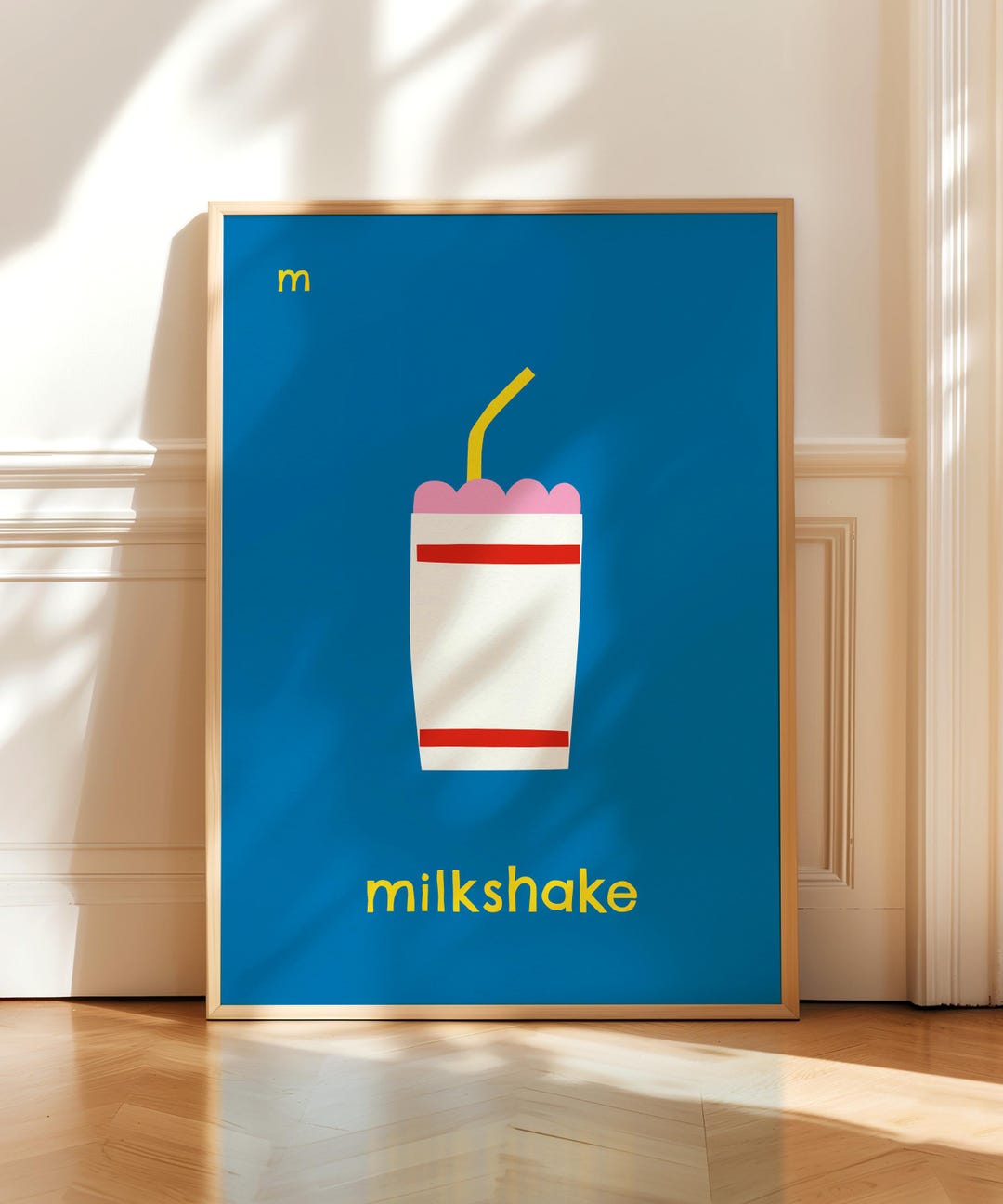 Milkshake Print | for Kids Nursery, Playroom, Bedroom | Modern Kids ...