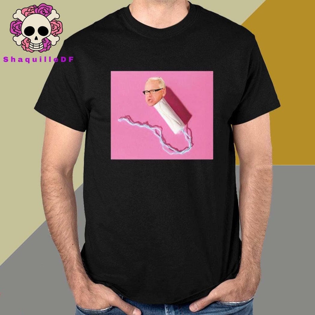 Ian Miles Cheong Tampon Tim Waz T-shirt, Tim Walz Tshirt, Walz for Vice ...