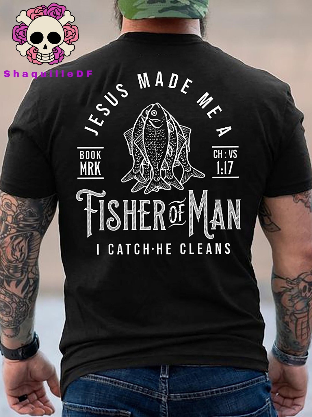 Jesus Made Me A Fisher of Man T-shirt, Fishers of Men Tee Religious T ...