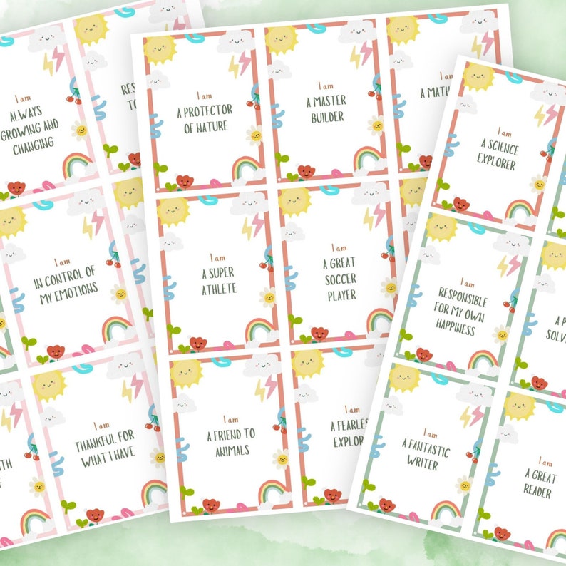 75 Kids Affirmation Cards Printable Lunch Box Notes - Etsy Australia