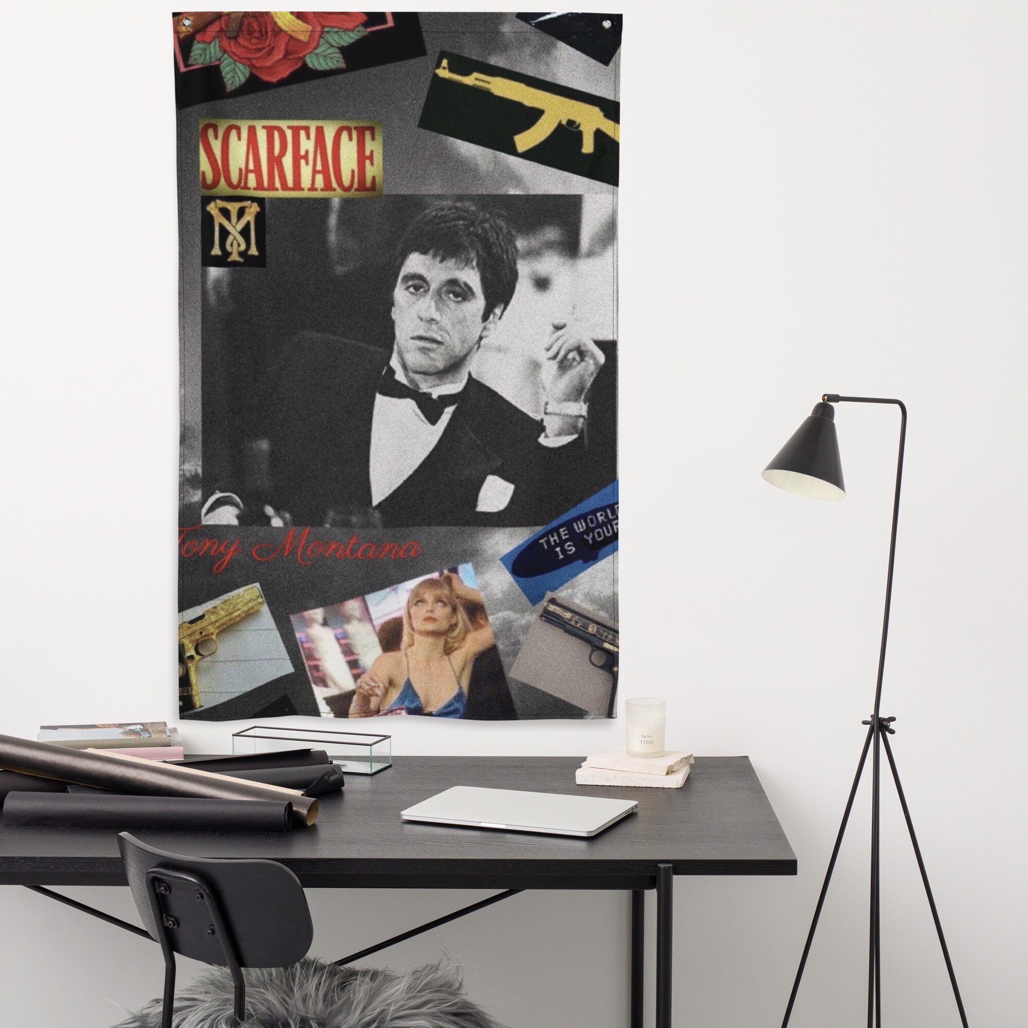 Scarface Flag Tony Montana Flag Motivational Art Wall - Etsy